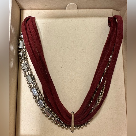 REVOLVE | Jewelry | Nwt Jen Atkin X Chloe Isabel Red Suede Wrap ...